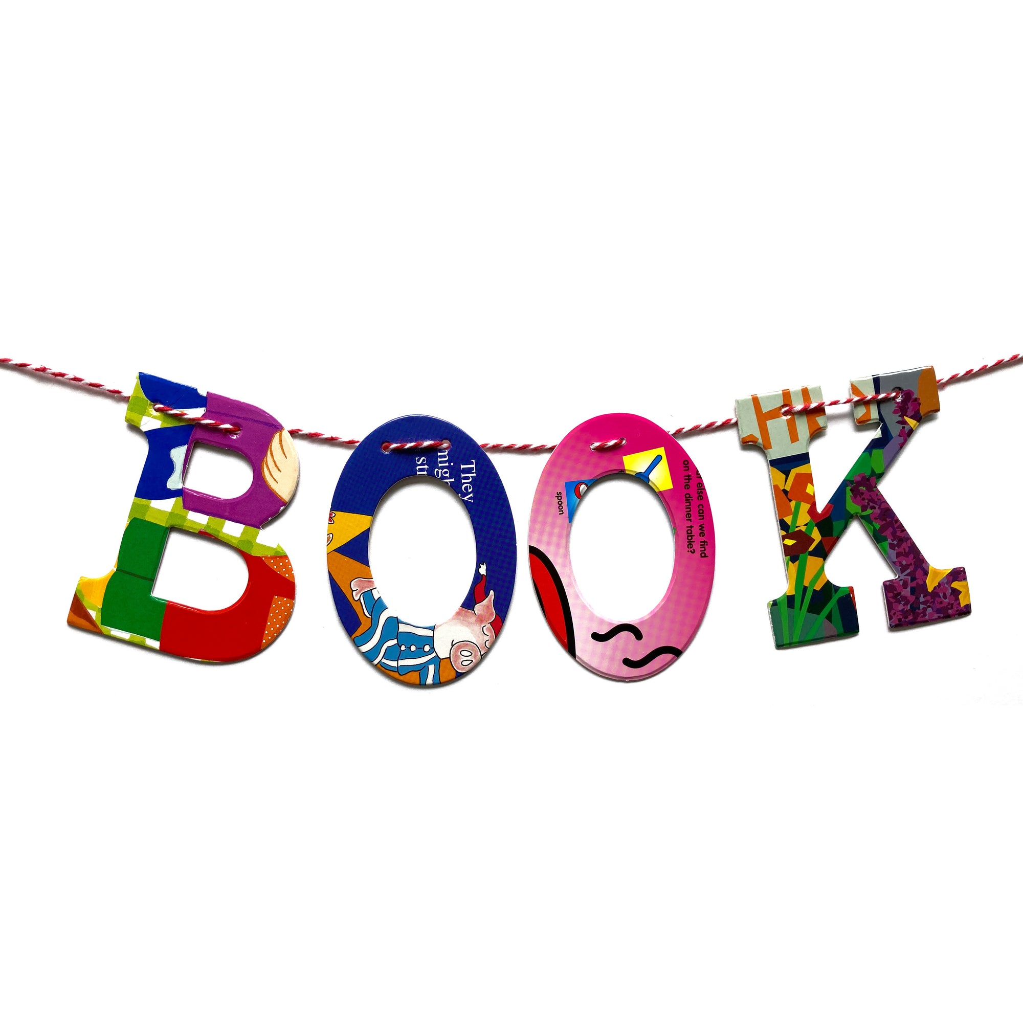 Board Book Phrase Garland Kit Book Nook - Shower Teacher Library ...