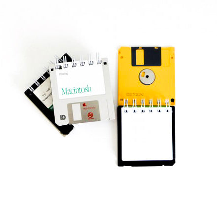 Upcycled Vintage Book Journal About 3.5" Floppy Disc Notepad – Attic ...
