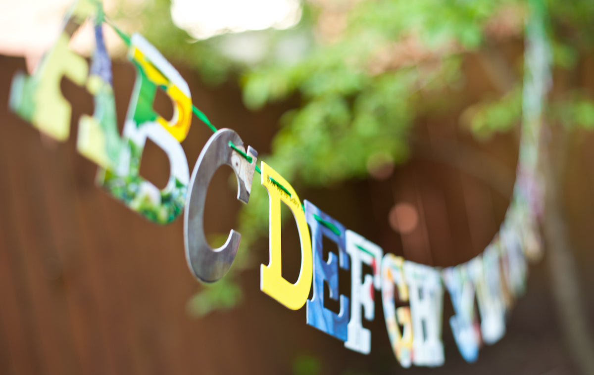 Board Book ALPHABET GARLAND Kit - Baby Shower Classroom Teacher ...