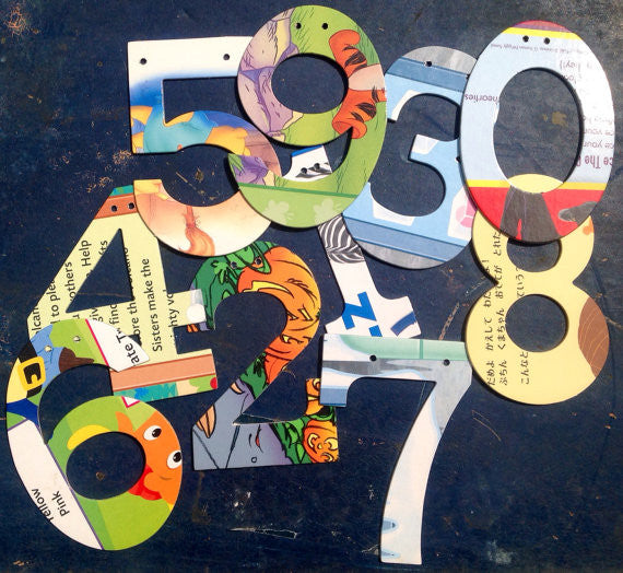 Board Book Garland DIY Kit NUMBERS - Teacher Education Number Line ...